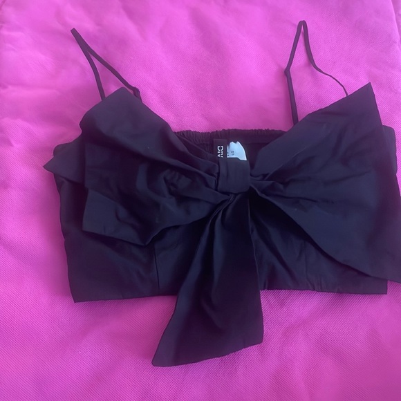 H&M | Other | Black Bow Bustier | Poshmark